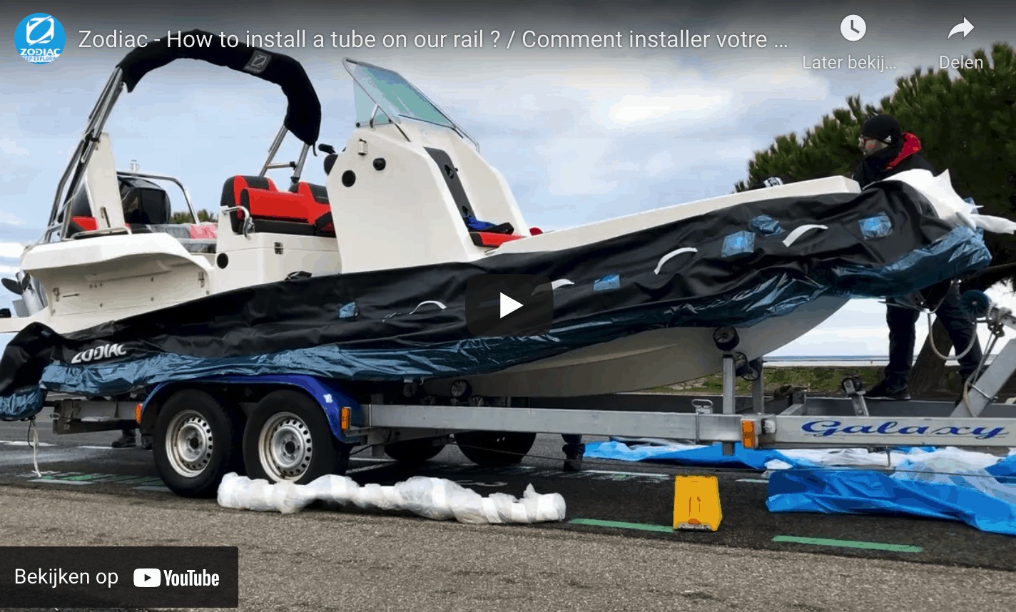 Zodiac RIB - How to Install a Tube on the Rail